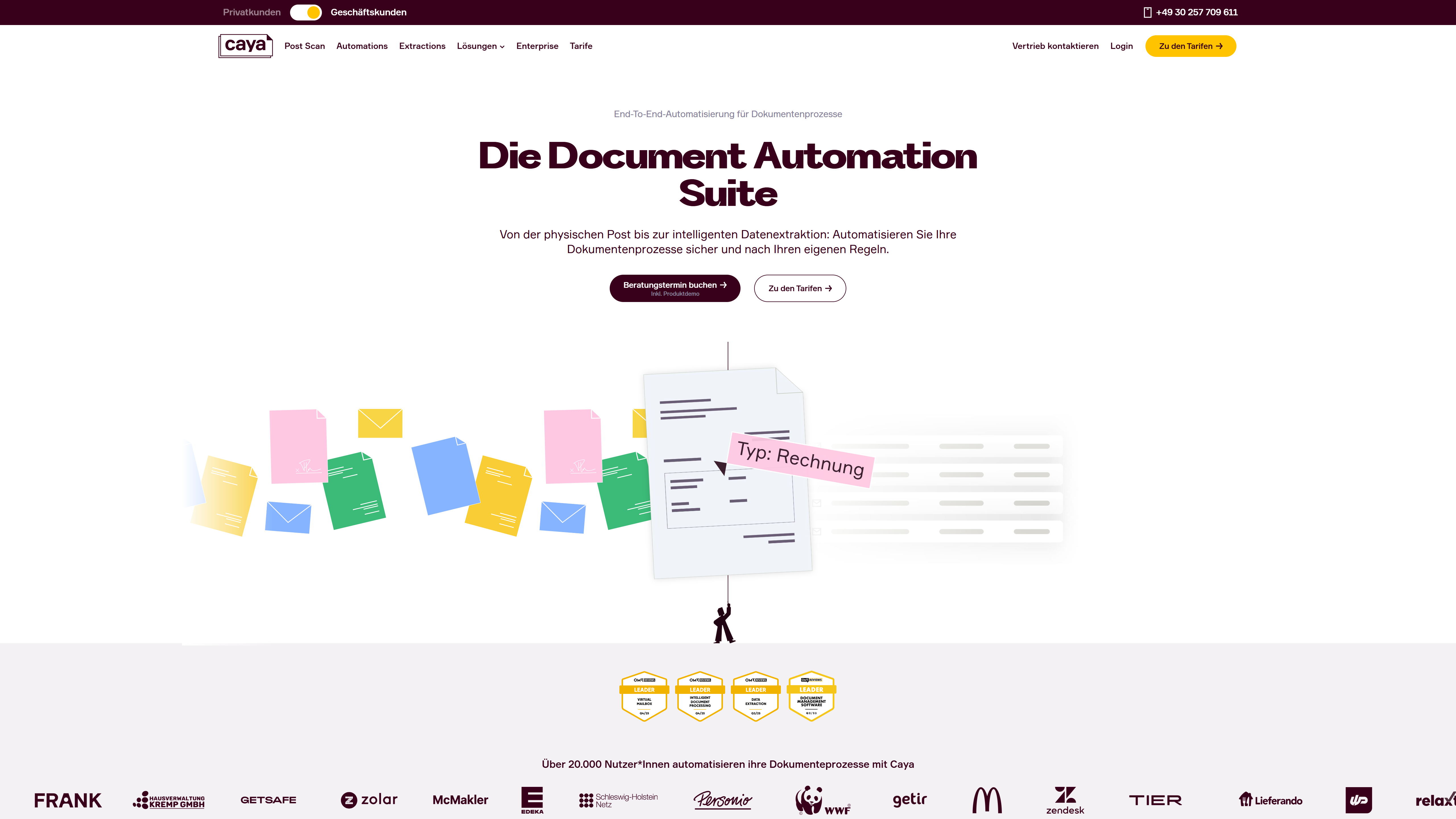 Caya - Intelligent Document Processing